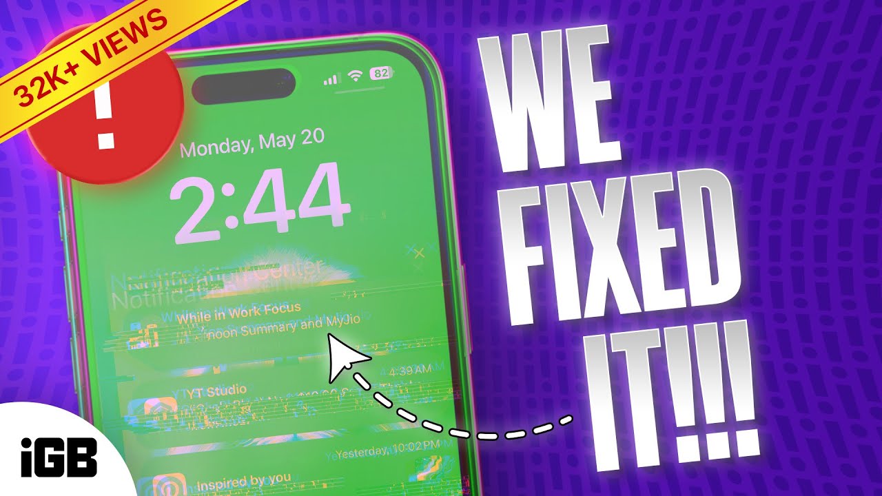 How to fix iPhone green screen of death issue - iGeeksBlog