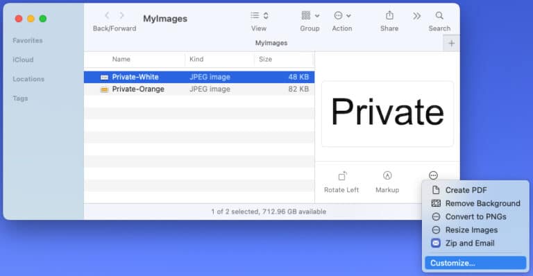 How to Add and Use Quick Actions in Finder on a Mac - iGeeksBlog