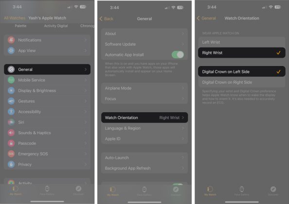 How to set up Apple Watch for left-handed use - iGeeksBlog