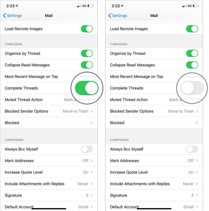 How to organize email threads in Apple Mail for iPhone and iPad ...