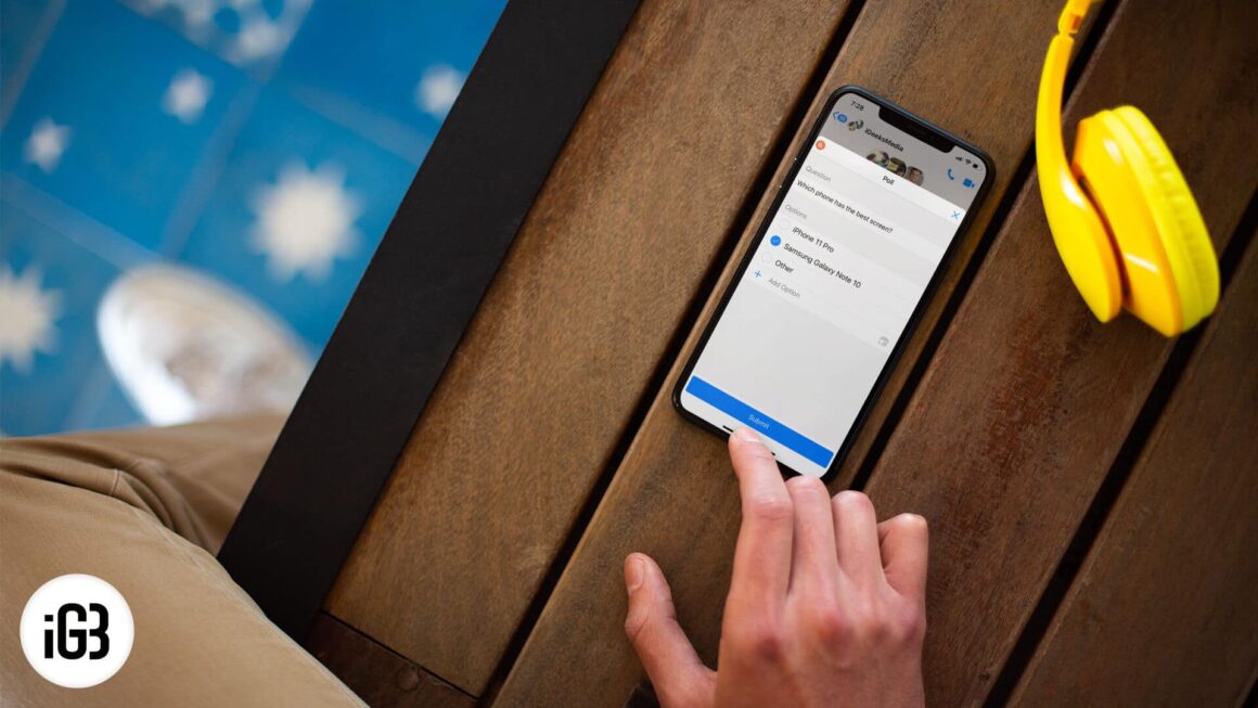 How to Create Poll in Facebook Messenger Group Chat on iPhone - iGeeksBlog