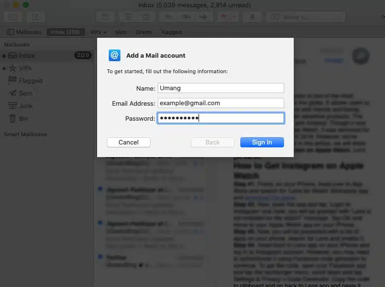 How to Add or Remove Email Account in Mail App on Mac - iGeeksBlog