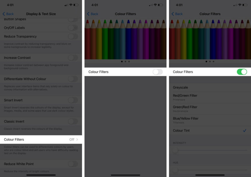 What Are iPhone color filters and How to Use them? – iGeeksBlog