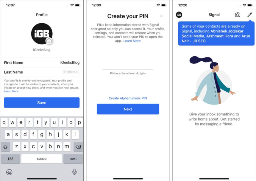 How to use Signal app on iPhone – iGeeksBlog