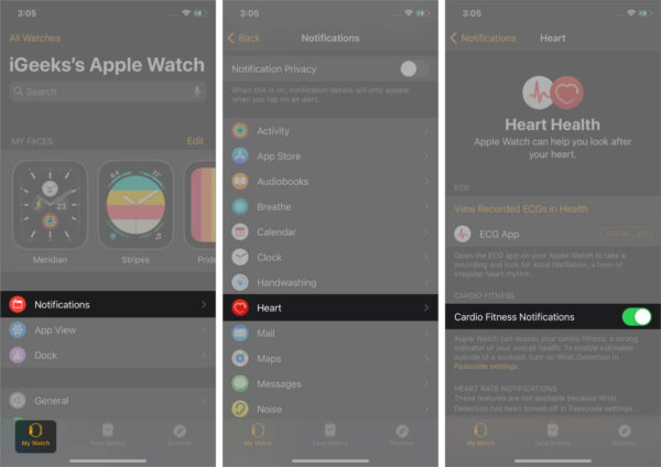 How to use Cardio Fitness on iPhone and Apple Watch - iGeeksBlog