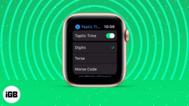 How to use Taptic Time on Apple Watch: A detailed guide - iGeeksBlog