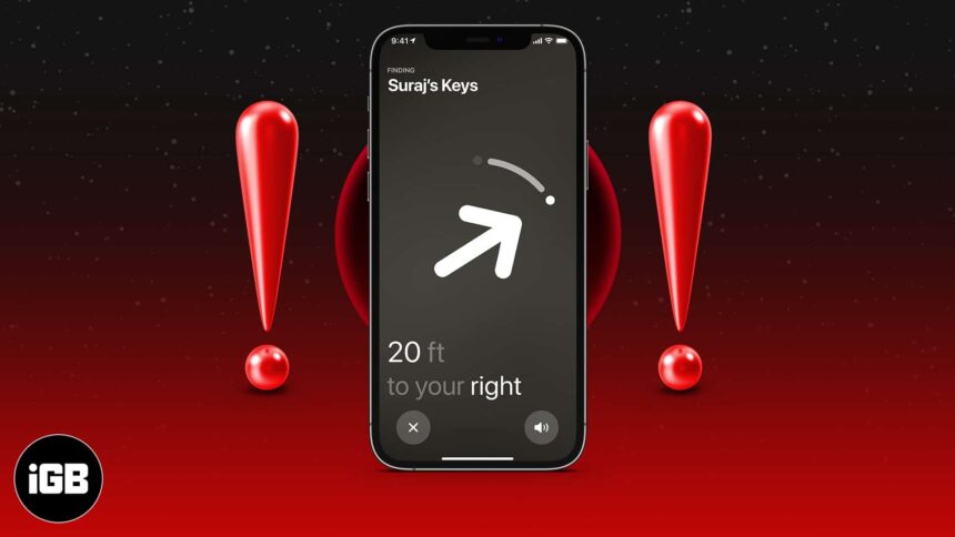 AirTag Precision Finding not working? Try these fixes! - iGeeksBlog