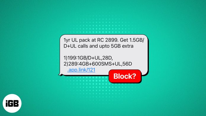 How to block text messages on iPhone or iPad (iOS 17 updated) - iGeeksBlog