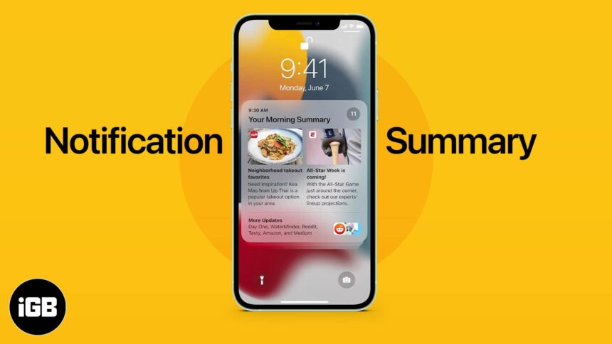 How to use Notification Summary on iPhone - iGeeksBlog