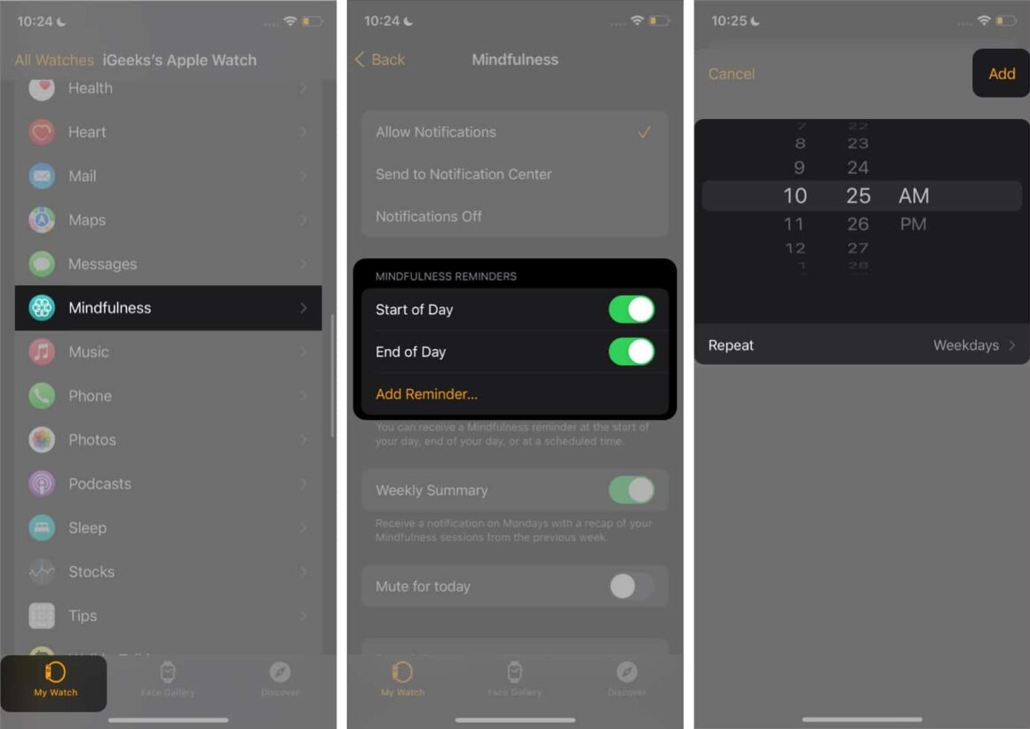 How to use the Mindfulness app on Apple Watch - iGeeksBlog