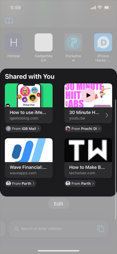 How to use Shared with You in iOS 15 and iPadOS 15 - iGeeksBlog