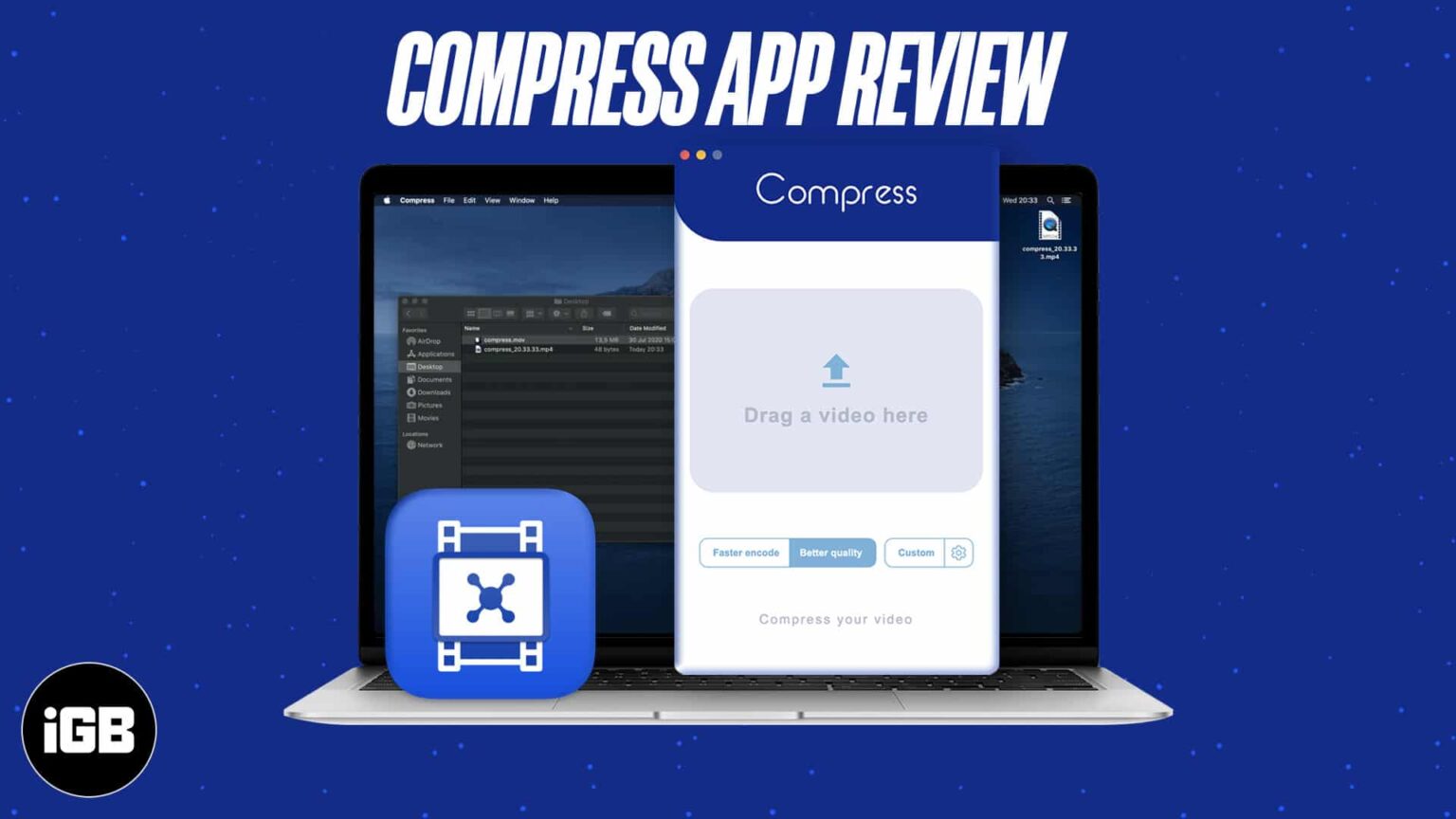 Reduce video file size on Mac with Compress Video Compressor - iGeeksBlog