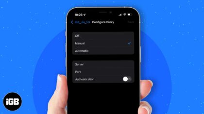 How to configure a proxy server on iPhone and iPad - iGeeksBlog