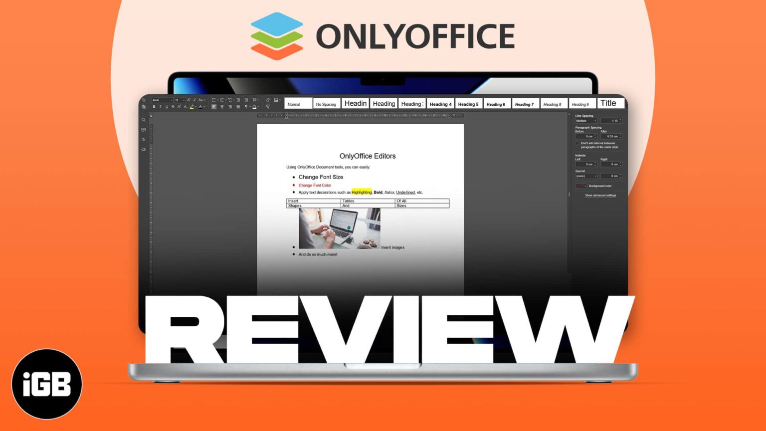 OnlyOffice Desktop Editor: Create, edit, and manage documents easily - iGeeksBlog