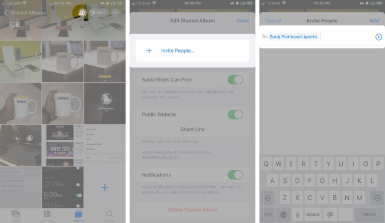 How to use Shared Albums on iPhone and iPad - iGeeksBlog