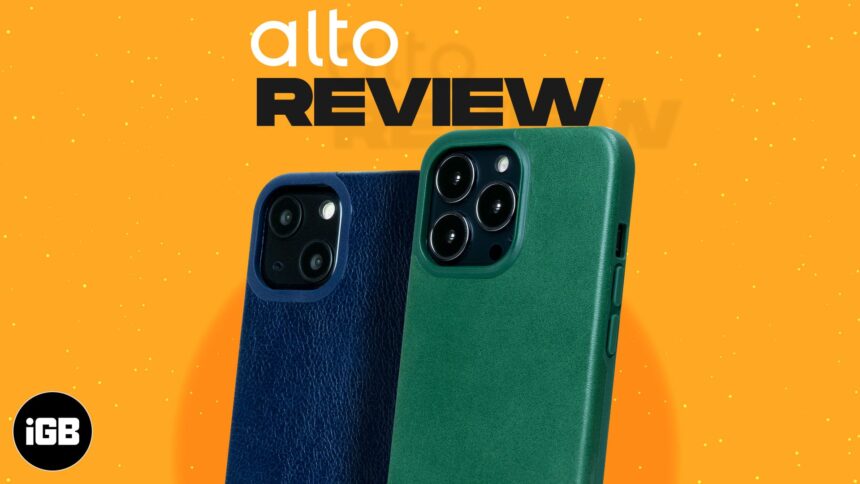 Alto iPhone 13 series leather cases review - iGeeksBlog