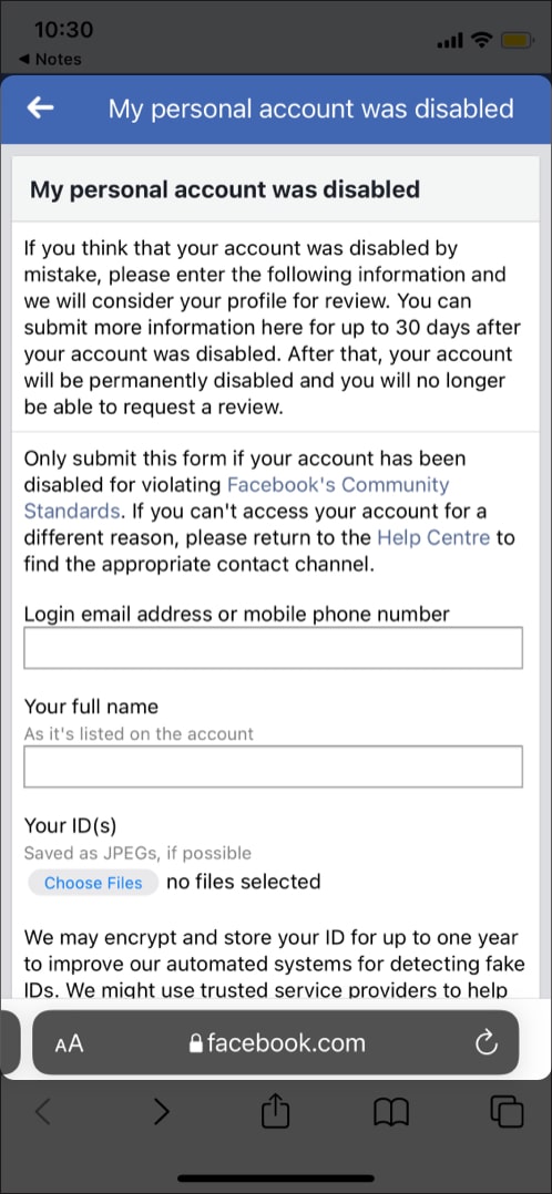How To Recover Your Facebook Account From Iphone And Mac Igeeksblog