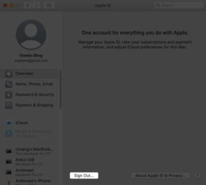 How to Sign Out of iCloud Account from iPhone, iPad, and Mac – iGeeksBlog
