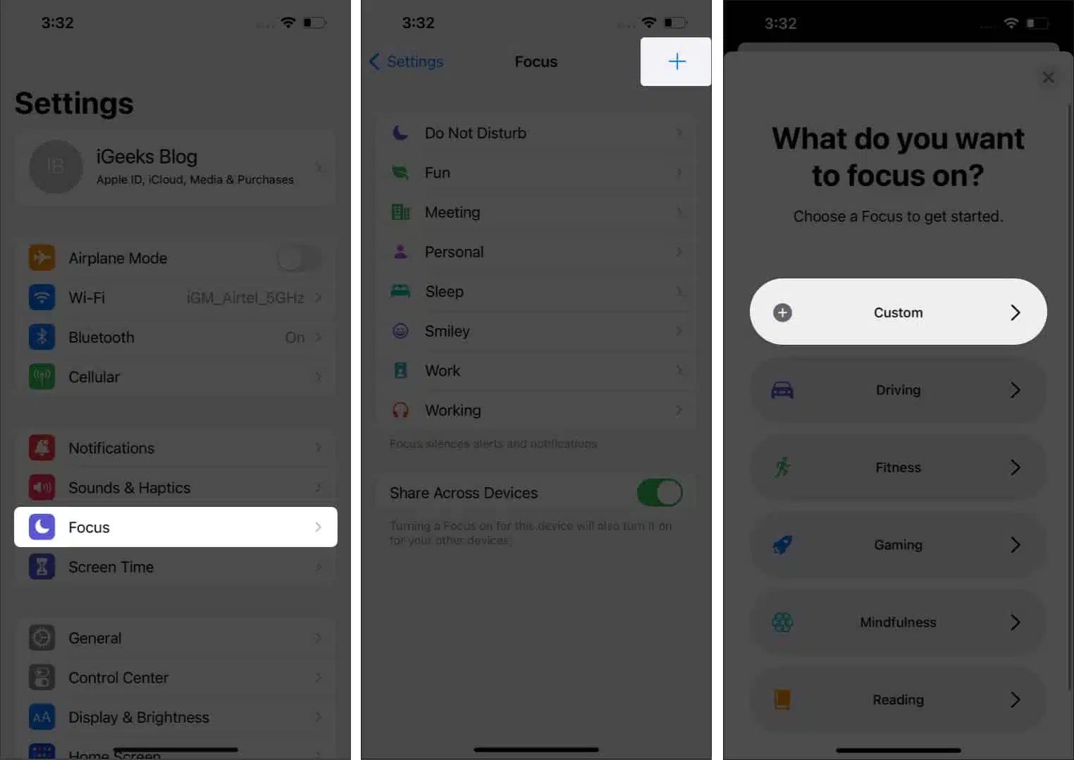 How to use Focus on Apple Watch – iGeeksBlog