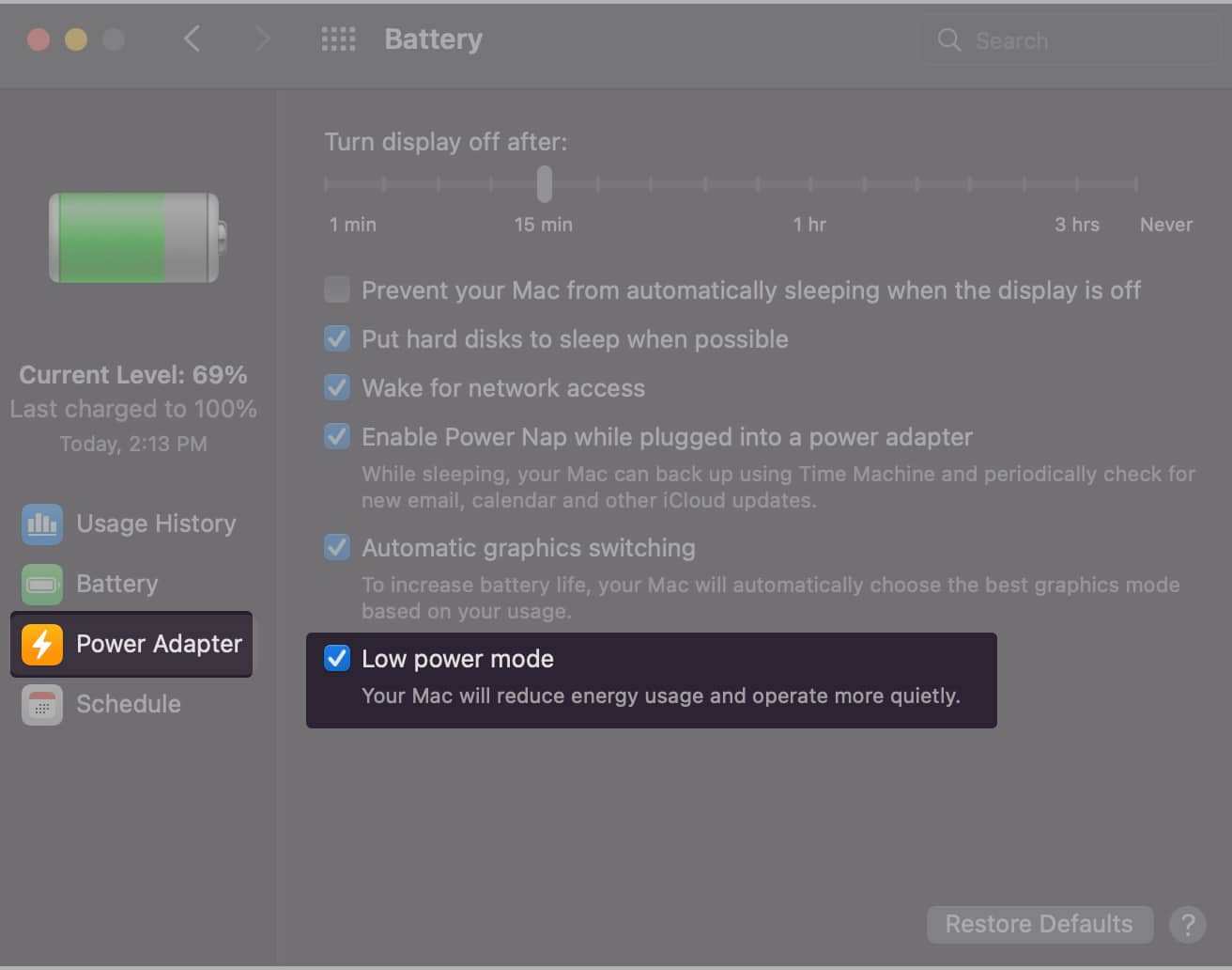 How to turn on Low Power mode on your Mac - iGeeksBlog
