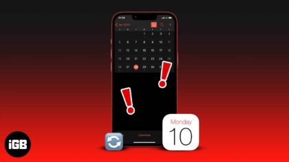 iPhone calendar not syncing with Outlook? 12 Fixes - iGeeksBlog