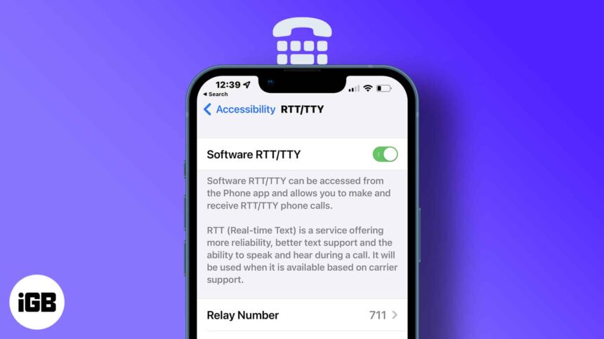 How to turn on/off RTT or TTY on iPhone - iGeeksBlog