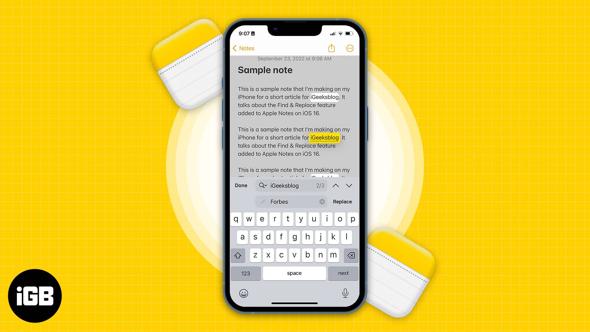 How To Find And Replace Text In Notes App In IOS 16 On IPhone IGeeksBlog