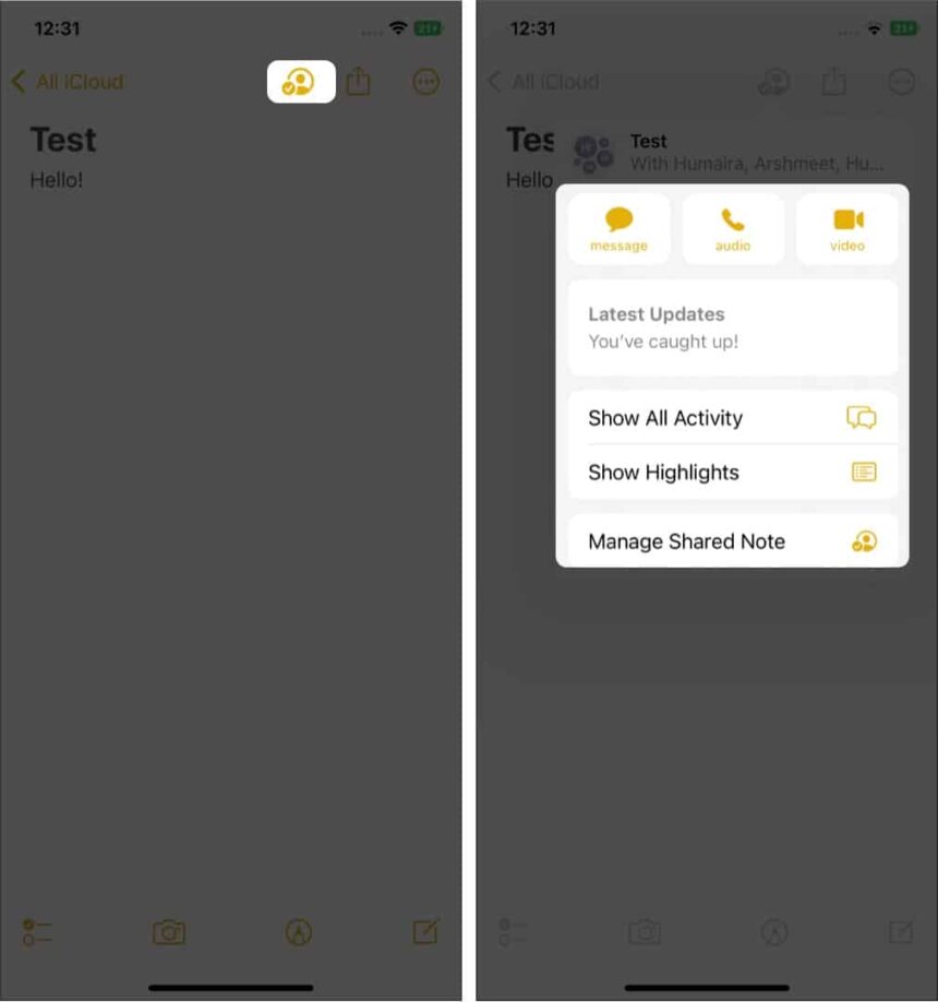 How to Share and Collaborate in Notes App – iGeeksBlog