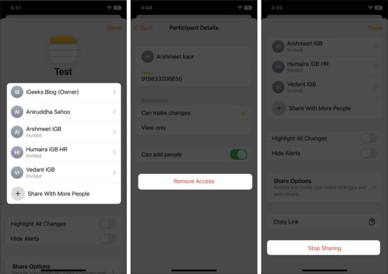 How to Share and Collaborate in Notes App – iGeeksBlog