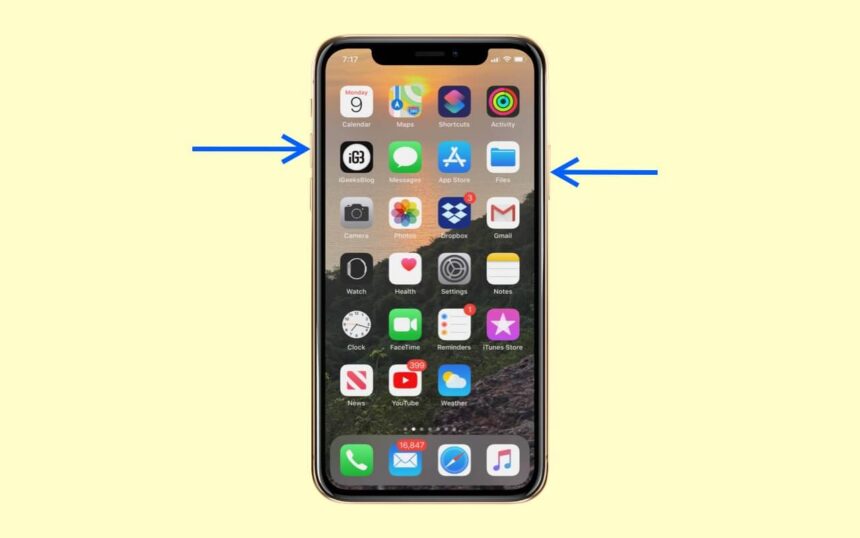How to Take a Screenshot on iPhone and iPad with Face ID - iGeeksBlog