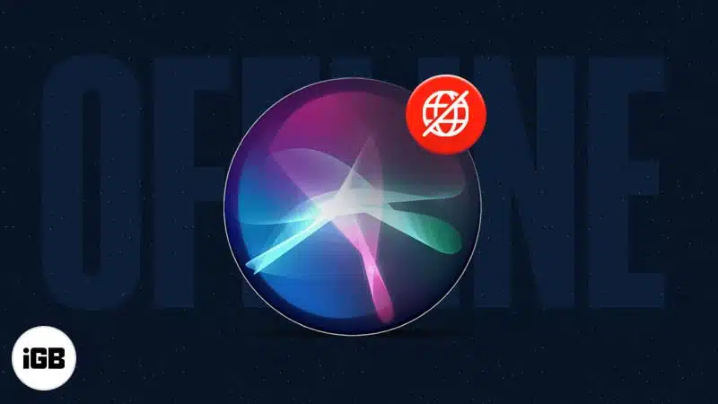 How to use Siri offline on iPhone or iPad – iGeeksBlog