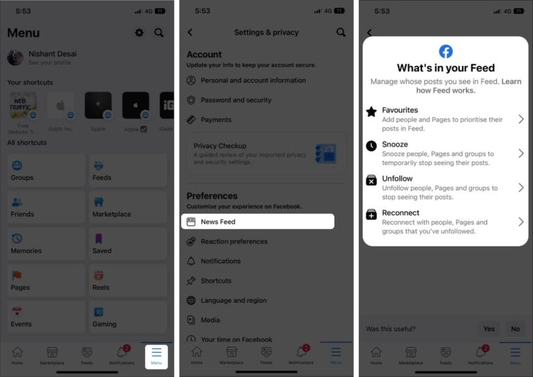 How to customize your Facebook feed on iPhone and iPad - iGeeksBlog