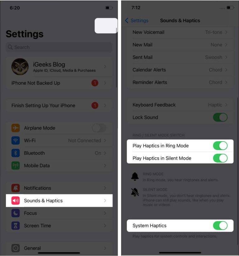 8 Ways to fix Haptic Feedback not working on iPhone - iGeeksBlog