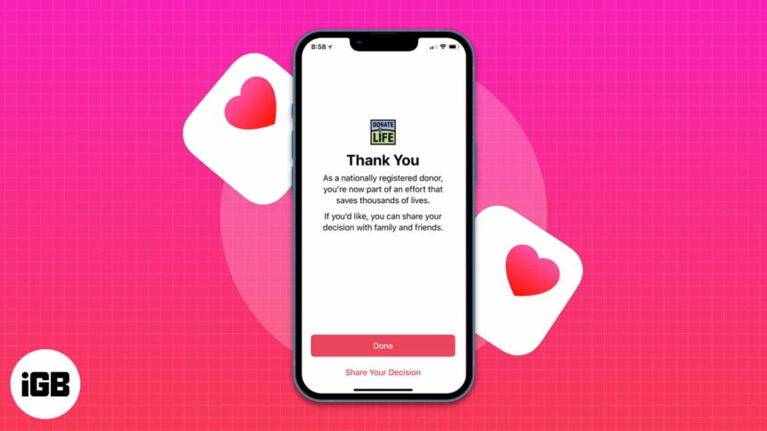 How to register as an organ donor on iPhone - iGeeksBlog