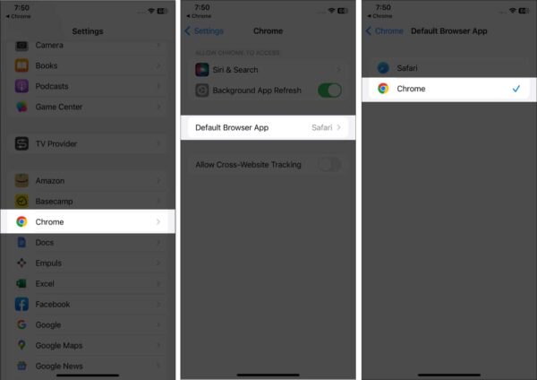 How to change default browser on iPhone and iPad – iGeeksBlog