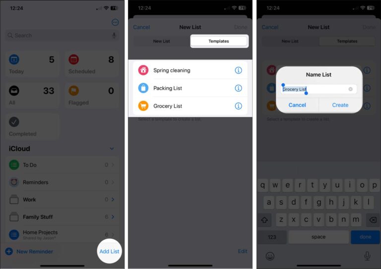 How to use templates in Reminders app on iPhone, iPad, and Mac - iGeeksBlog