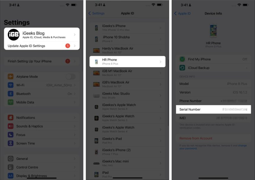 How to find the serial number of your iPhone or iPad (9 Ways)