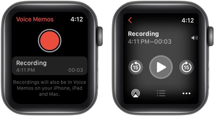 How to record voice memos on Apple Watch – iGeeksBlog
