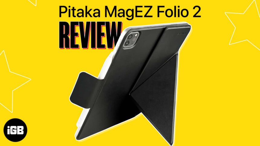 PITAKA MagEZ Folio 2 case: Multiangle viewing on iPad Pro - iGeeksBlog