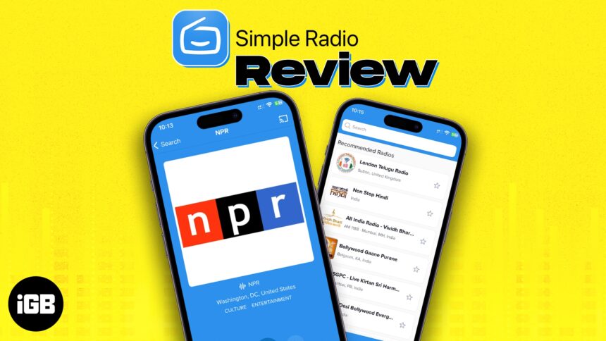 Simple Radio: Listen to your favorite radio stations on iPhone - iGeeksBlog