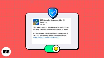 What is Apple Rapid Security Response, and how to enable it? - iGeeksBlog