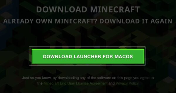 How to download Minecraft for Mac