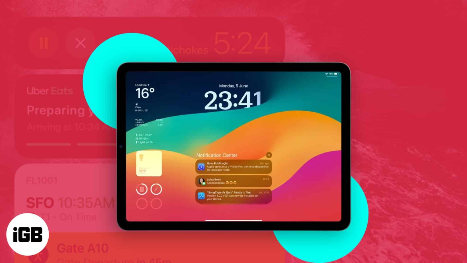 How to customize Lock Screen in iPadOS 17 - iGeeksBlog