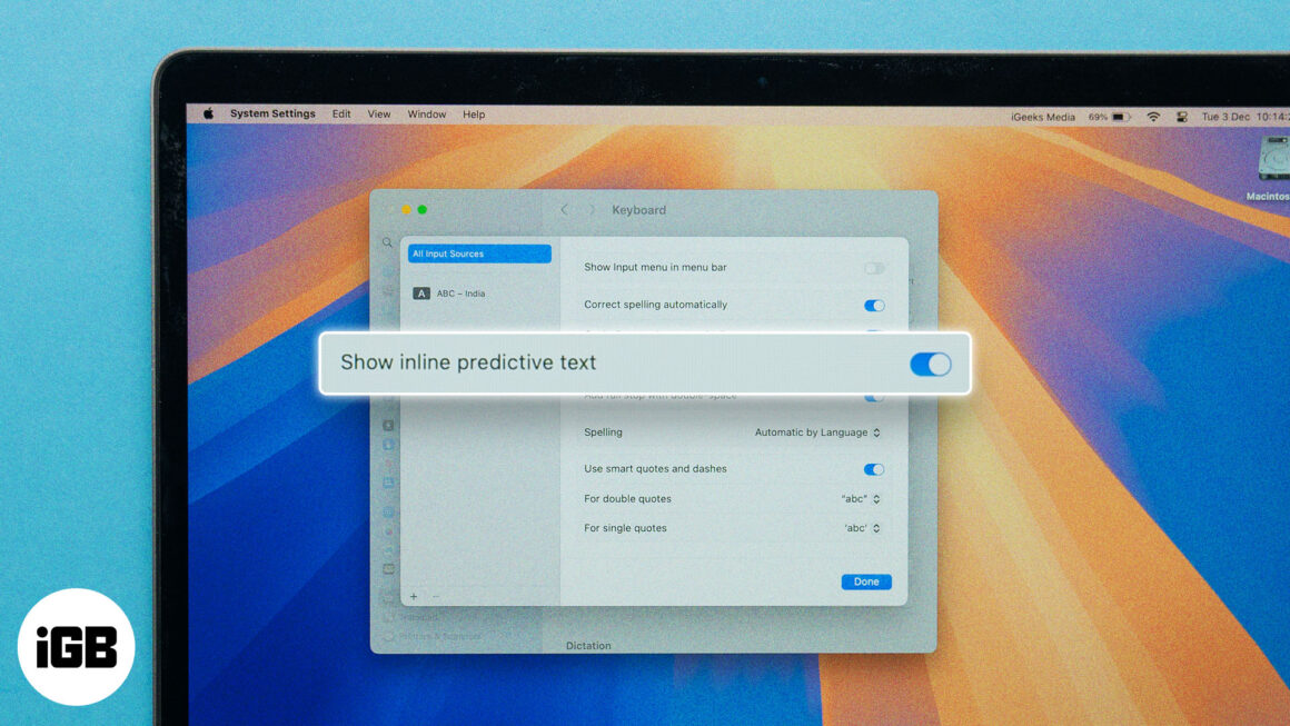 How to use inline predictive text on your Mac - iGeeksBlog