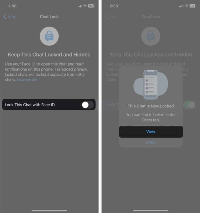 How to lock and unlock chats in WhatsApp on iPhone