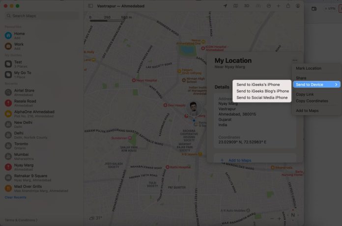 How to share live location using Apple Maps on iPhone and Mac – iGeeksBlog