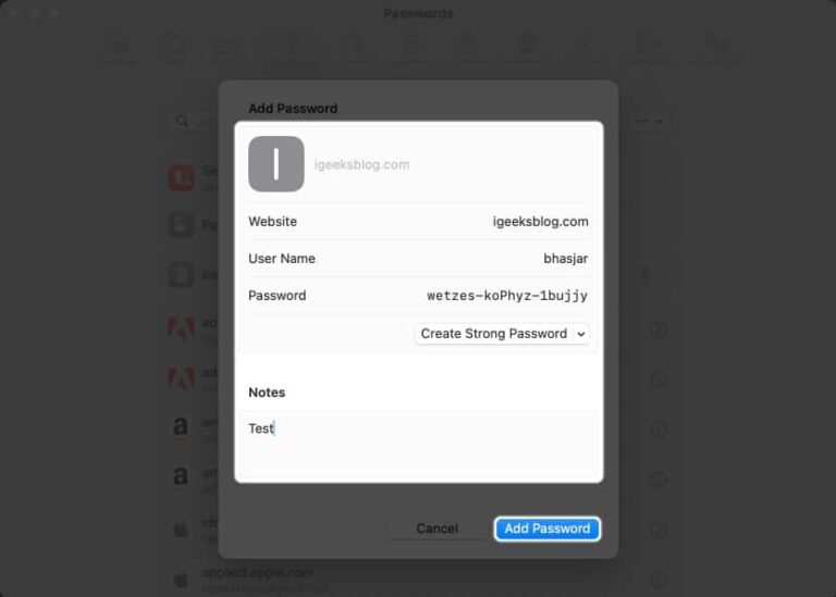 Use Touch ID to autofill passwords in Safari on Mac