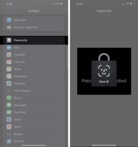 How to find saved passwords on iPhone in iOS 18 and earlier