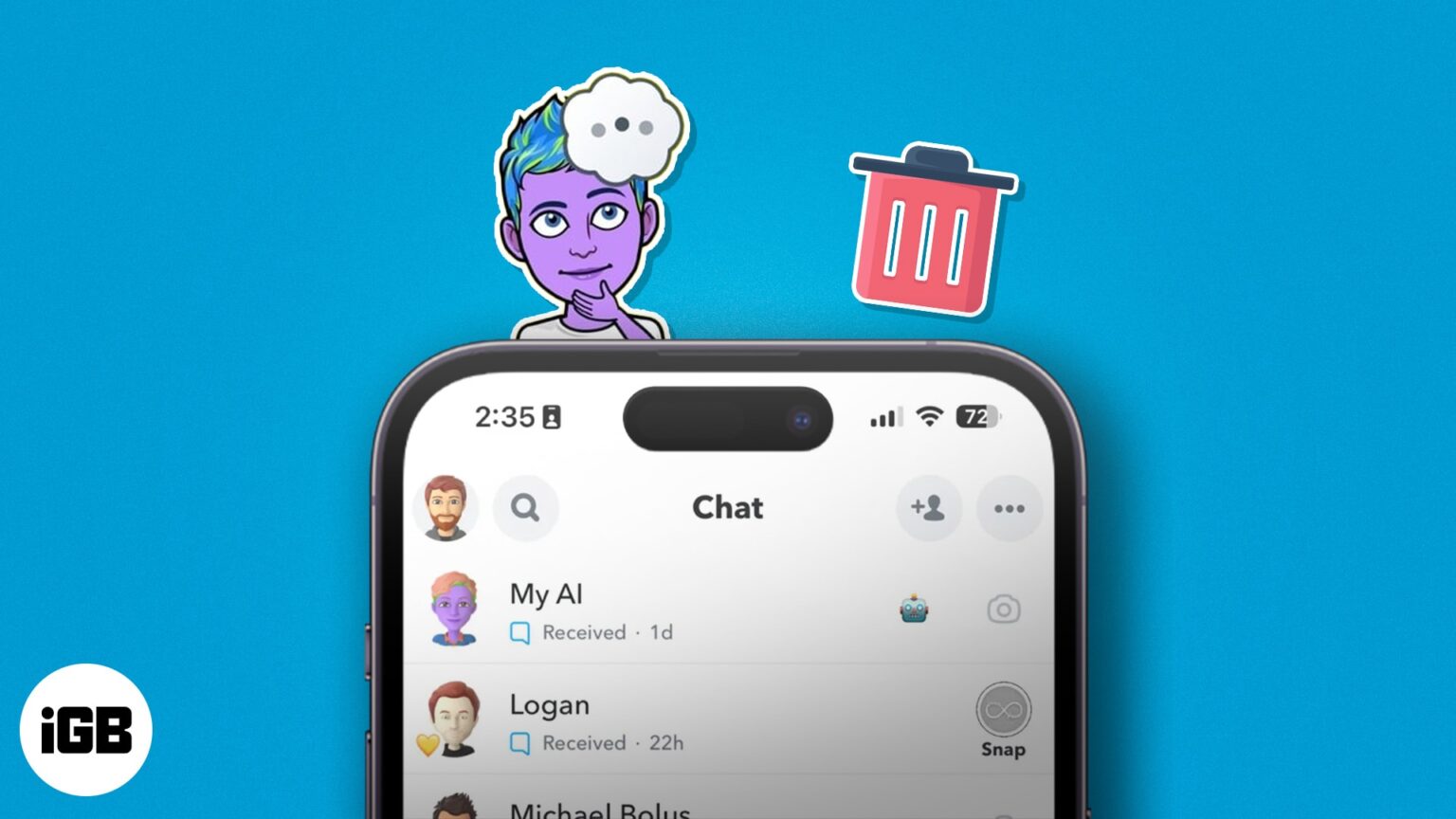How to get rid of My AI in Snapchat on iPhone - iGeeksBlog
