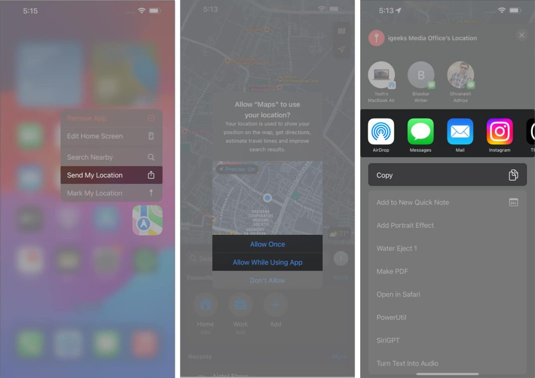 How to share live location using Apple Maps on iPhone and Mac – iGeeksBlog